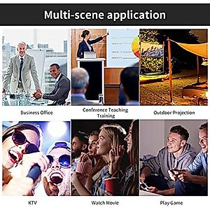 60" Projector Screen, 60inch Small 16:9 HD Foldable Anti-Crease Video Projection Screen, Portable 4:3 Outdoor Indoor Home Theater Movie Projector Curtain Fit for Party Camping Movie Bedroom