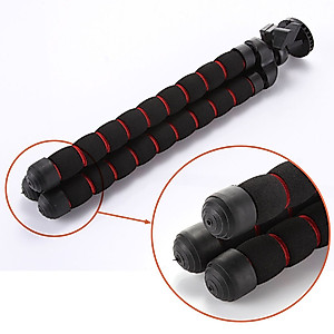 FocusFoto Octopus Flexible Portable Tripod Stand 1/4'' Screw Mounting for Camera Digital DV Action Camera DSLR Medium Size