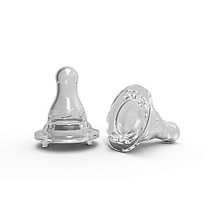 Avima Baby Silicone Nipples for Standard Neck Bottles, Medium Flow 3 Months+ (Set of 6)