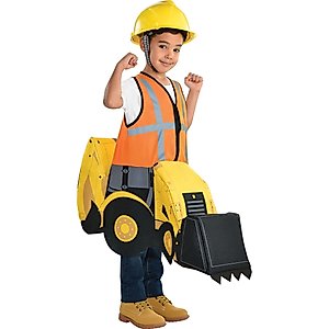 Party City Construction Digger Ride-On Halloween Costume for Children, Small, Includes Tractor Rider Suit