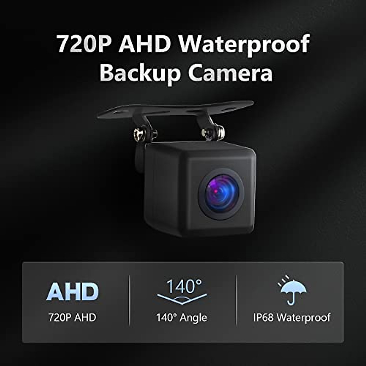 2022 Eonon A0125 Backup Camera Wide Angle 140° Waterproof Rearview Compatible with All Eonon Car Stereos: X20, Q03PRO, Q80PRO, Q53PRO, Q65PRO, Q63PRO, Q51PRO, Q50PRO, Q67PRO, Q98PRO, R03, R53, R80