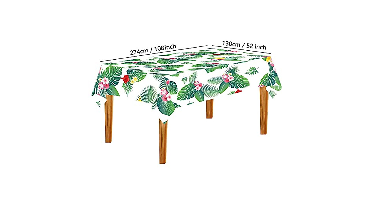 UOMNICUE Hawaii Luau Tablecloths - 2 Pack for Parties