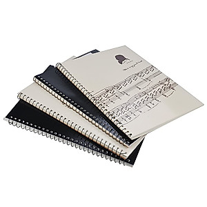 Blank Sheet Music Composition Notebooks 100 Pages Stave Notebook,Musical Notation Staff Notebook,Music Manuscript Paper