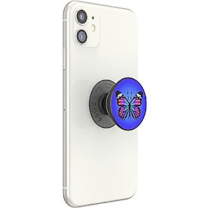 PopSockets PopTop (Top only. Base Sold Separately) Swappable Top for PopSockets Phone Grip Base, Playful PopTop - Lenticular Flutterfly