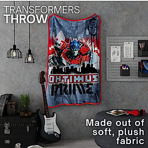 Franco Collectibles Transformers Rise of The Beasts Movie Bedding Super Soft Micro Raschel Throw, 46 in x 60 in, (Official Licensed Product)