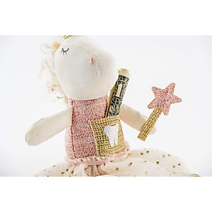 Mud Pie Unicorn Tooth Fairy Pink One Size