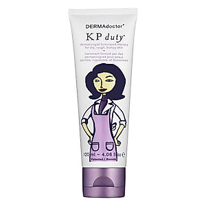 DERMAdoctor KP Moisturizing Lotion The Original Dermatologist Formulated Body Cream for Keratosis Pilaris, Treats Dry, Rough, and Bumpy Skin, Strawberry Legs Treatment, 10% AHAs + PHAs - 4 oz