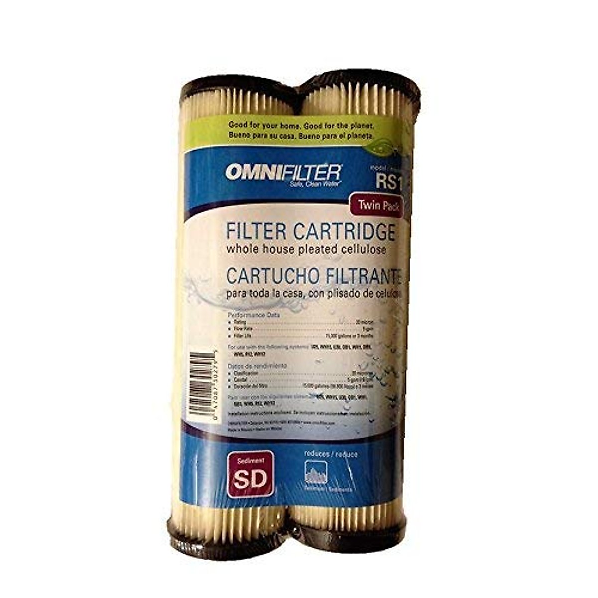 OMNIFilter RS1-DS3-05 Standard Cartridge RS1 Twin Pack