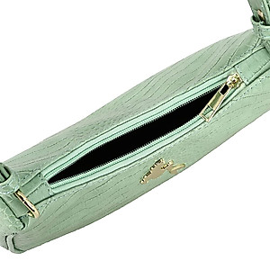 The Little Mermaid Croco Handbag with Ariel Metal Badge