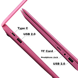 10.1" Inch Kids Laptop Computer, Netbook Powered by Android 7.1.1, Quad Core Processor, 2gb Ram, 32gb Storage, Bluetooth, WiFi