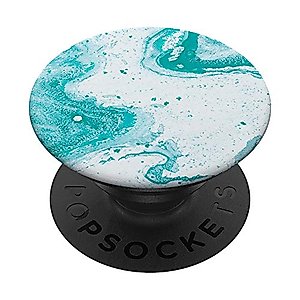 Turquoise Blue Watercolour Watercolor PopSockets Swappable PopGrip