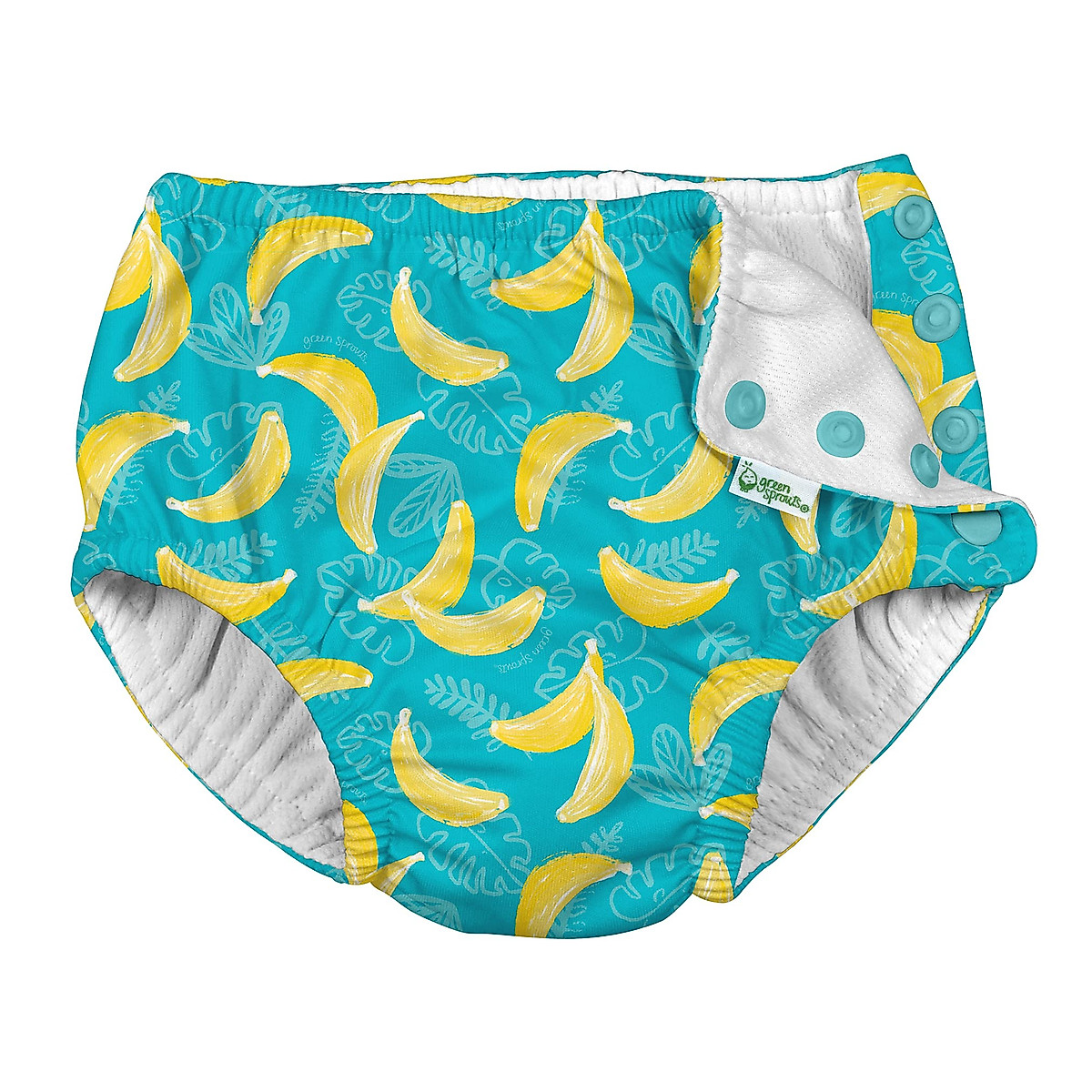 i Play Boys Reusable Absorbent Baby Swim Diapers Aqua Bananas 18 Months