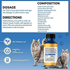 BestLife4Pets | Breathe Easy for Cat | Improve Your Cats Respiratory Systems and Breathing| Cat Antihistamine for Sneezing and Nose Congestion | 450 Pills