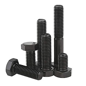 M14 / 14mm Hex Head Bolts Hexagon Screws High Tensile 12.9 Grade Steel Hex Tap Bolts (2Pcs, M14 x 40mm (Full-Thread))