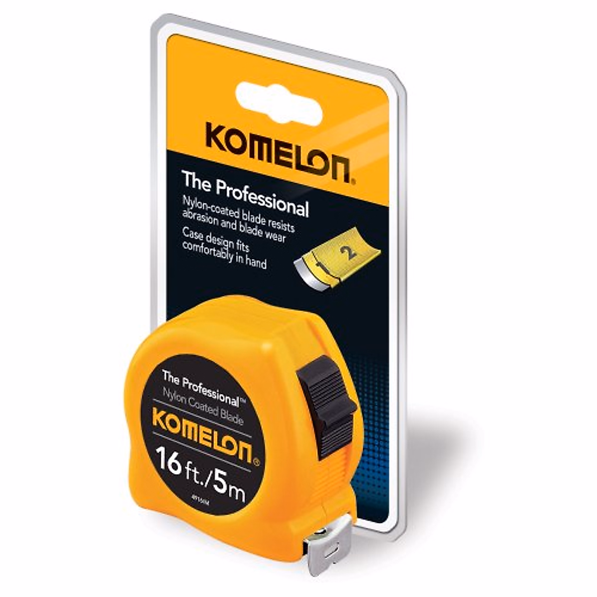Komelon 4916IM The Professional 16-Foot Inch/Metric Scale Power Tape, Yellow