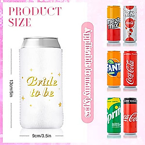 Youyole 12 Pcs Disco Bachelorette Party Can Sleeves Let's Go Girl Beverage Cowgirl Coolers Bride Insulated Beer Cooler for Bridal Shower Supplies Favors Decorations, 5.12 x 3.54 inches