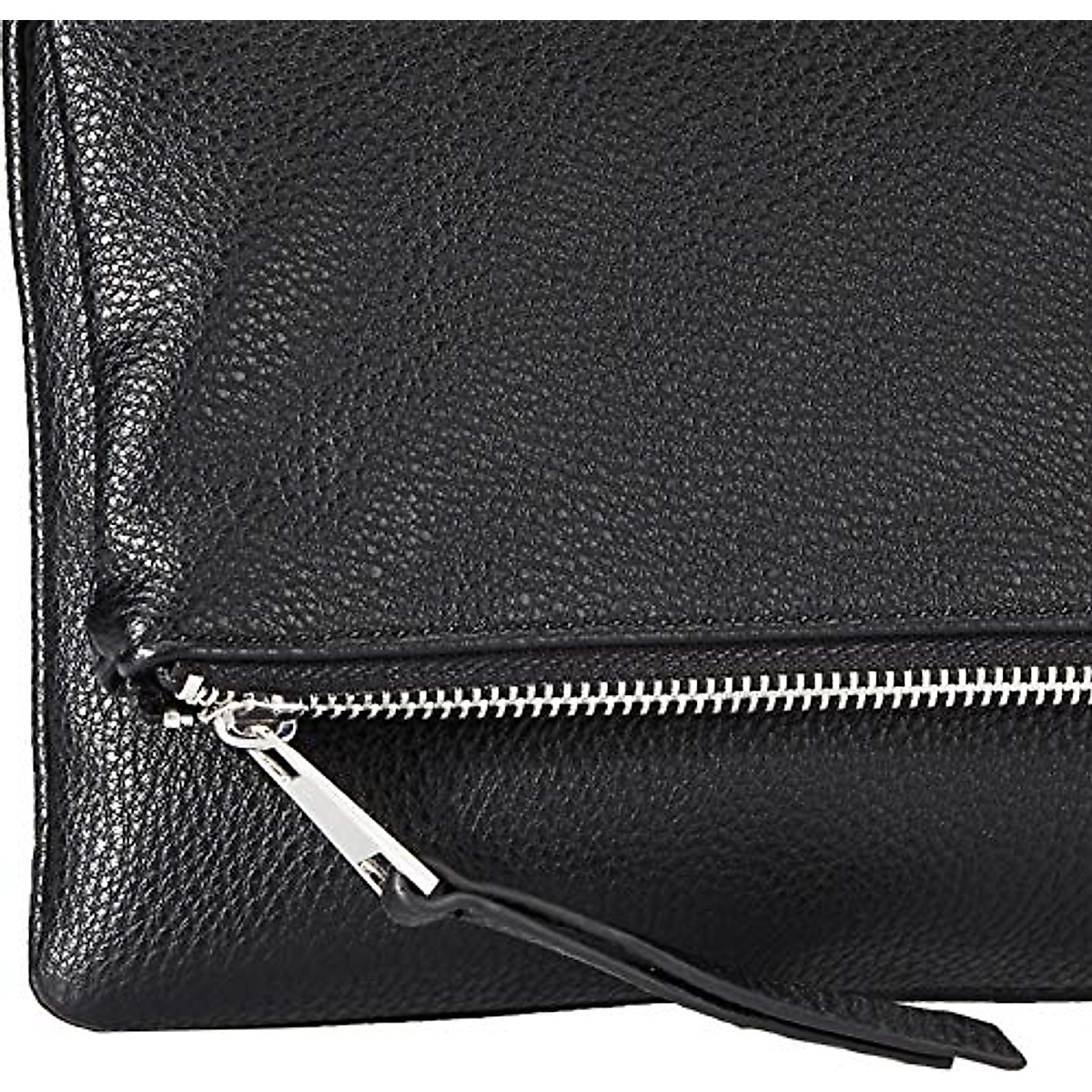 The Drop Women's Southampton Zipper Foldover Clutch, Black, One Size
