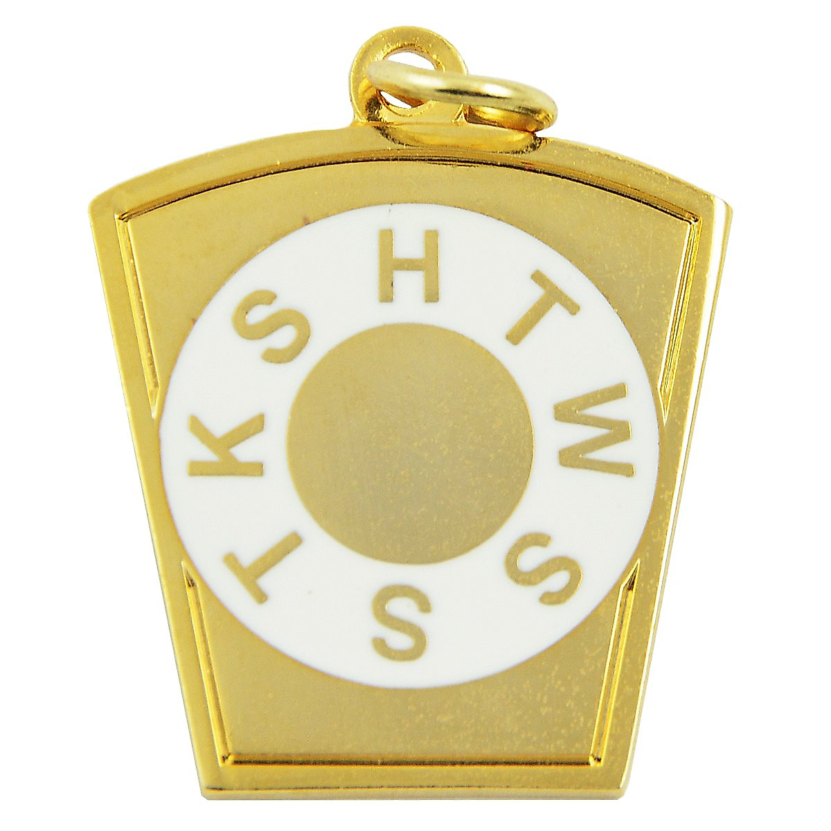 Keystone Masonic Pendant - [Gold][1 1/4'' Tall]