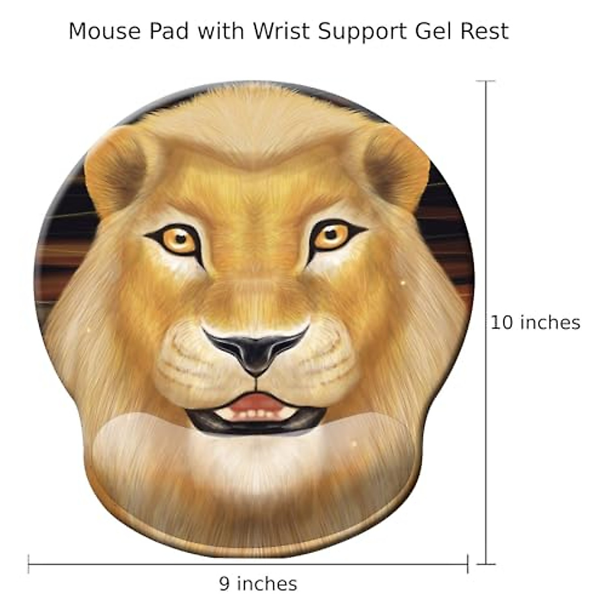 Ergonomic Mouse Pad with Gel Wrist Support,Mouse Mat Comfortable Mousepad with Smooth Wrist Rest Surface and Non-Slip Base for Pain Relief,Computer,Laptop,Office & Home, 9.4 x 8.1 in, Modern Design