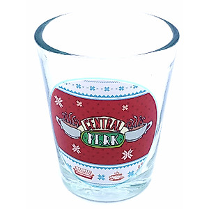 Friends The Television Series Set Of Four Shot Glasses! Featuring The Holiday Armadillo, The Thanksgiving Turkey, Central Perk Logo And Infamous Picture Frame! Fiends TV Show Inspired Glassware Set!