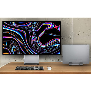 Psitek Aluminum Vertical Laptop Stand Dock Holder, Space-Saving Upright Storage for All MacBook and Laptops, Adjustable Slot Width (10-30mm/0.4-1.2 inch), Version 2023