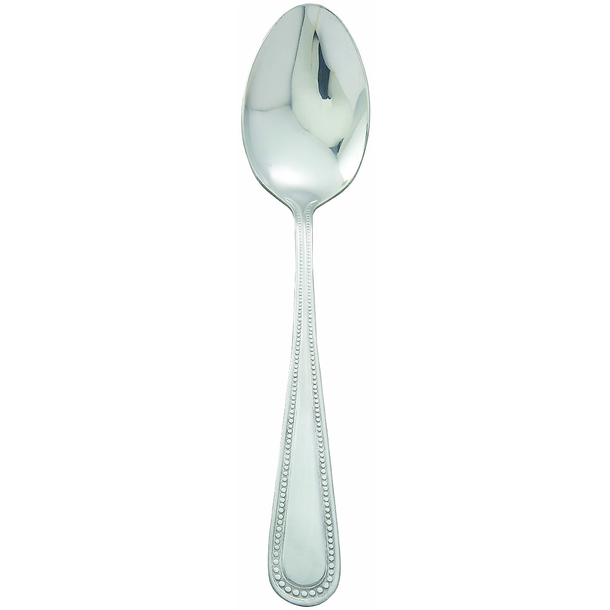 Winco 12-Piece Dots European Table Spoon Set, 18-0 Stainless Steel,Silver