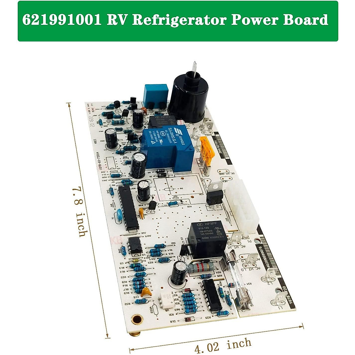 Bydorunce Replace 621991001 Refrigerator Power Board Kit for N611 N811 N610 N810 Models Replacement Circuit Board 2-Way Control Board (Serial Number Below 9056491)(Classical)