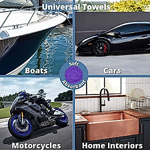 Microfiber Towels PAKS 16" x 24" Large Absorbant Microfiber Chamois - Premium Pack of 3 XL Towels - Detailing Towels Car Wash Rags, Scratch-Free, Lint-Free, XL Drying Towels for Cars, Home, Windows