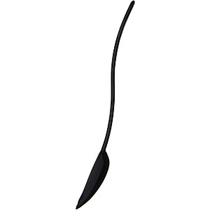 CFS Plastic Solid Spoon, 9 Inches, Black