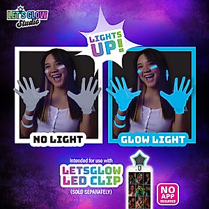 LetsGlow Studio Gloves Accessory Pack - for LetsGlow Studio DIY Arts and Crafts Influencer Video Creator Kit - (LetsGlow Studio Sold Separately)