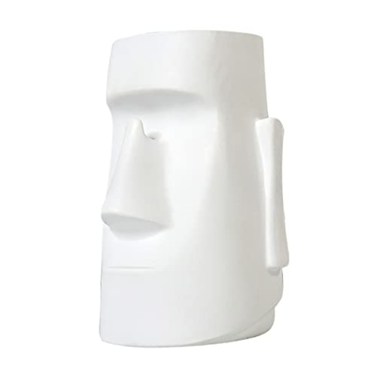 Operitacx Stone Pencil Holder Multifunctional Storage Box Eye Glasses Storage Organizer Pencil Organizer Case Easter Island Stone Pen Holder Desk Pen Organizers Desktop Storage Holder White