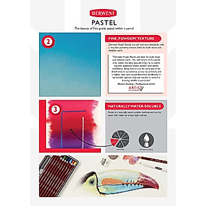 Derwent Pastel Collection, Metal Tin, 24 Count (0700301)