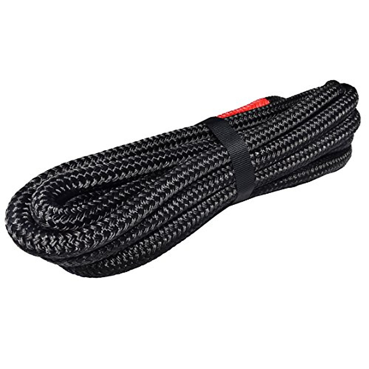 1/2"*20ft Kinetic Recovery Rope,1/2" Energy Rope, Kinetic Rope,Double Braided Nylon Rope (Black)