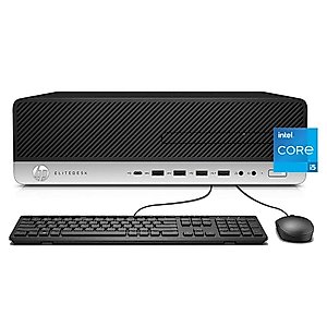 HP Elitedesk 800 G3 SFF High Performance Business Desktop, Intel Quad-Core i5-6500 up to 3.6GHz, 16GB DDR4, 512GB PCIe SSD+500GB HDD, 4K Support, USB-C, RJ45, DP, VGA, DVD-RW, Win 10 Pro (Renewed)