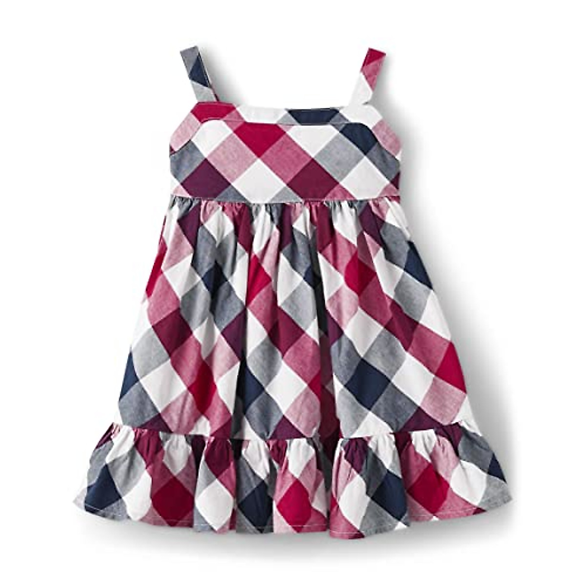 Gymboree,Sleeveless Dress,Red/Blue Woven - Baby,6-9 Months