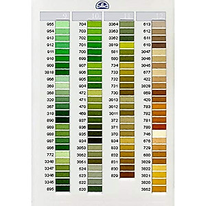 DMC 117-986 6 Strand Embroidery Cotton Floss, Very Dark Forest Green, 8.7-Yard