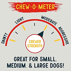 Canine Chews Beef Flavor Prime Cut Thick Chips for Aggressive Chewers Dog Chew Toy Beef Basted Rawhide Chip Slices 1 Pound (Beef Flavor 1lb)
