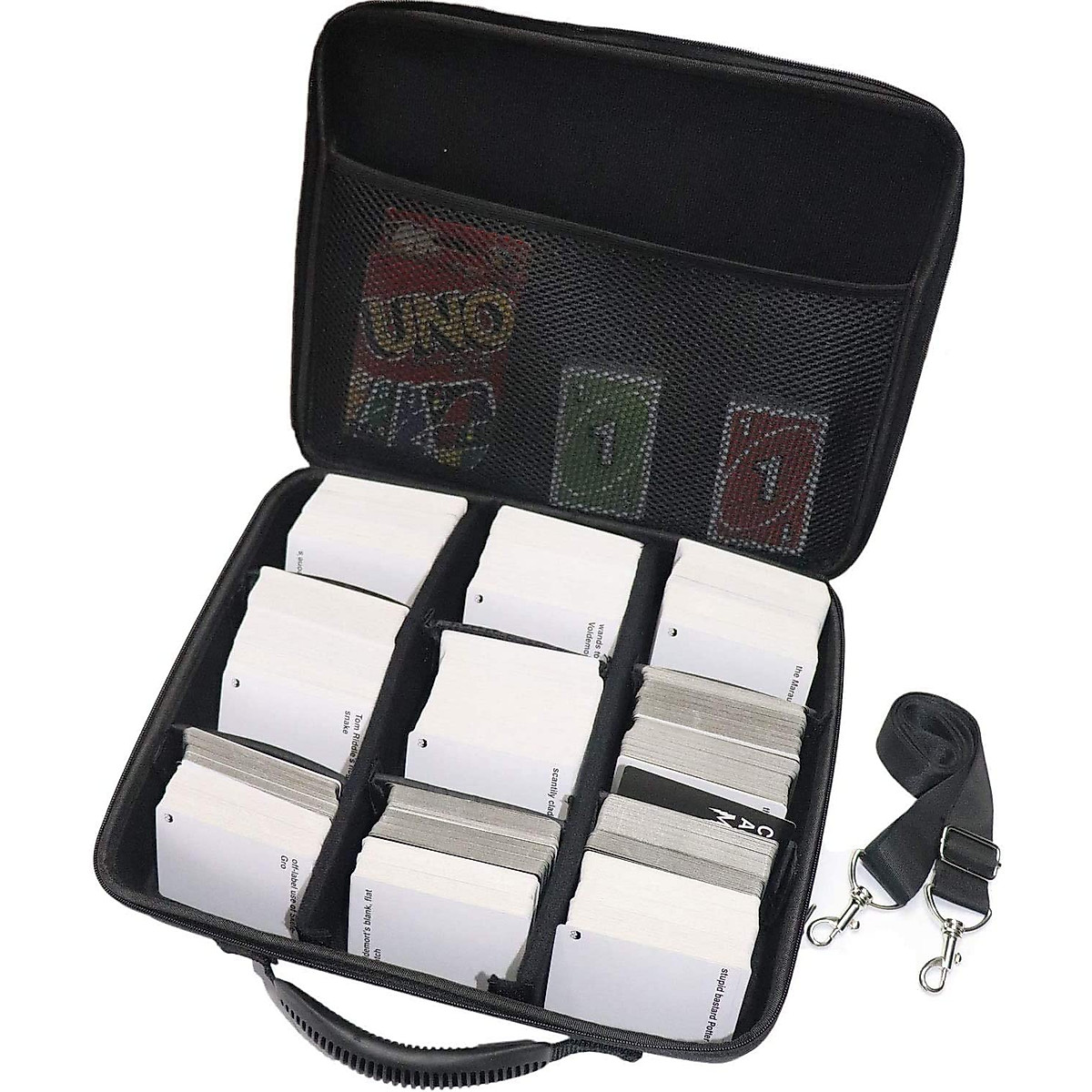 LAZAMYASA Portable Card Game Case for 2,500+ Cards Box. Fits Main Game and All Expansions (Extra Large)