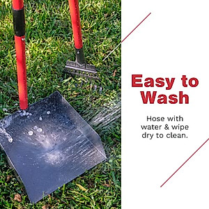 Pawler Dog Pooper Scooper for Large Dogs, Small & Medium Dogs - Heavy-Duty, Metal and Aluminum Poop Scoop Set with Rake and Tray - Dog Poop Scooper for Yard, Grass, Dirt or Gravel - Pet Supplies