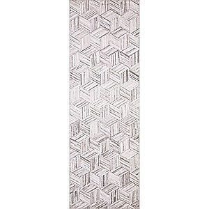 Loloi II Maddox Collection MAD-07 LT Grey/Ivory, Contemporary 5'-0" x 7'-6" Area Rug