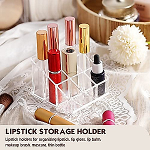 Zopeal 8 Packs Cotton Swab Holder Acrylic Bathroom Organizer Clear Plastic Apothecary Jar Makeup Organizers Bathroom Cosmetic Cotton Pad Holder Acrylic Stackable Cotton Ball and Swab Holder Organizer