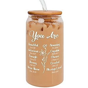 Christian Gifts for Women - Religious Gifts, Inspirational Gifts for Women - Birthday Gifts for Women - Gifts for Women, Mom, Sister, Friend, Coworker - Christmas Gifts for Women - 16 Oz Can Glass