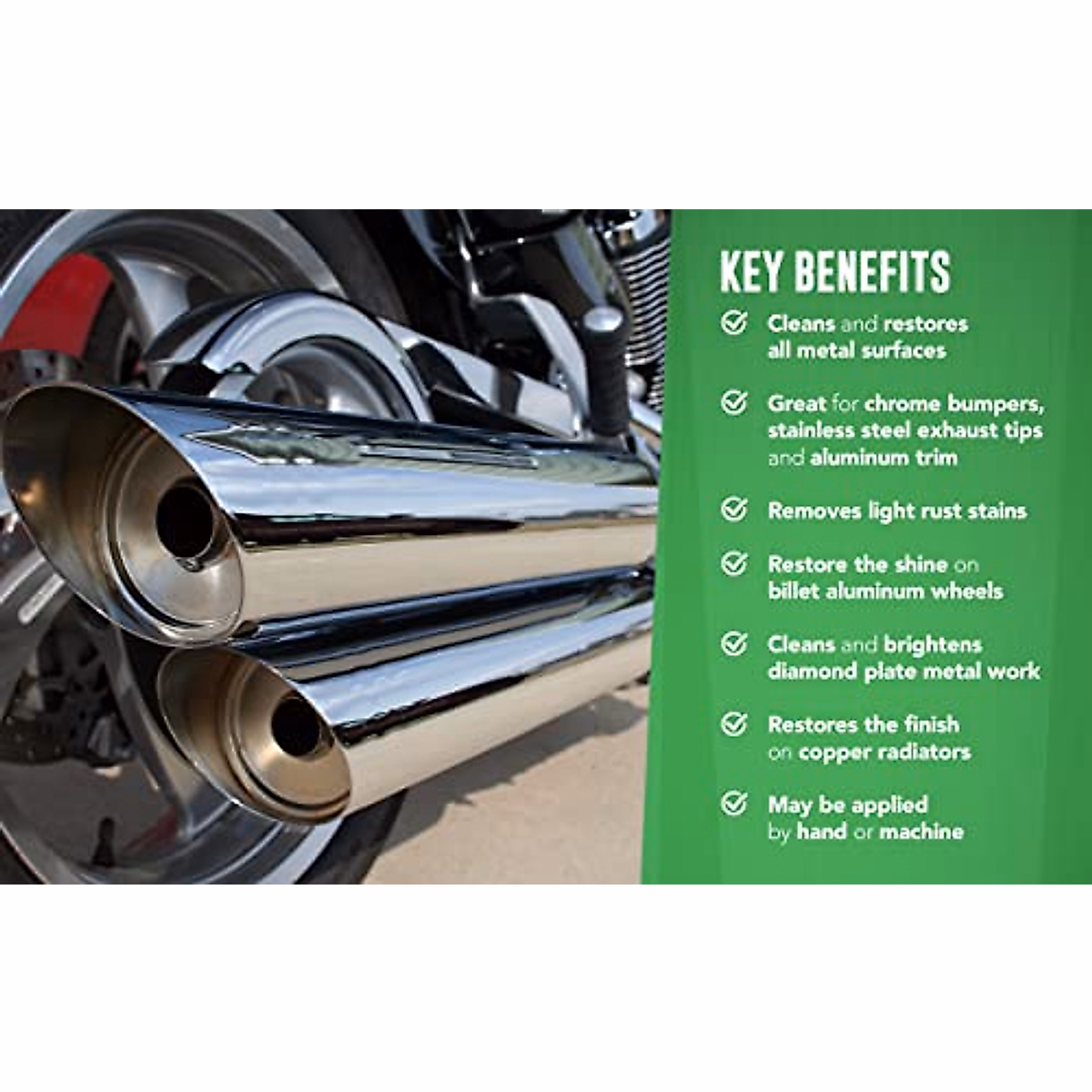 Original CJs Master Formula Metal Gloss Detail Polish 2 Pack 12oz Bottles Extraordinary Shine for Aluminum, Chrome, Brass, Stainless Steel and More