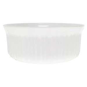 Corningware FS1 2.5 Qt /2.35L Round French White Glass Casserole Dish