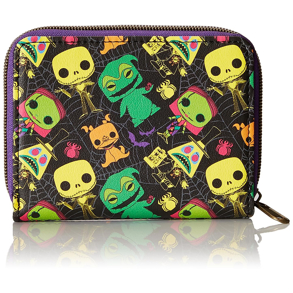 Loungefly Funko Pop! Disney: The Nightmare Before Christmas Neon All-Over Print Wallet