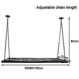 LAJUU Wine Racks,Ceiling Industrial Hanging Wine Glass Racks Stemware Holder Adjustable Height Decoration Shelf