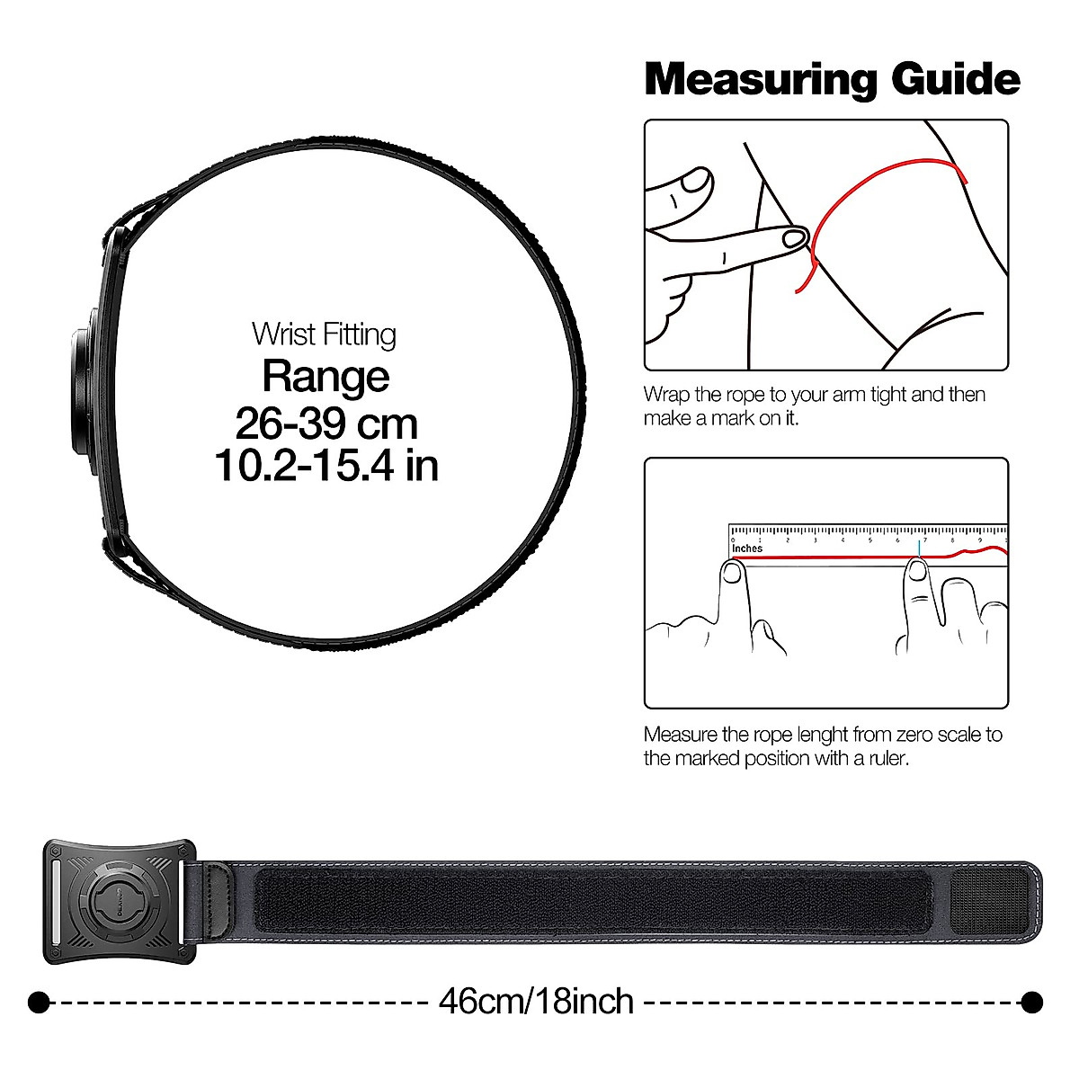 Dexnor 2-in-1 Phone Holder Armband, Detachable Running Cell Phone Holder Universal Sports Arm Band with Ring Stand for iPhone Samsung Galaxy All Phones Gym Workouts Exercise Fitness