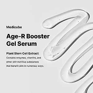 Medicube Age-R Booster Gel Serum for Skin Care Devices - Moisturizing and Nourishing Facial Serum with Plant Stem Cell Extract, Hyaluronic Acid, Collagen - Hypoallergenic Korean Skin Care