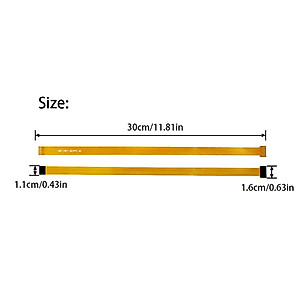 Aokin for Raspberry Pi Camera Cable, FPC Cable Ribbon Flex Extension Cable 15 Pin 22 Pin for Raspberry Pi Zero or Zero W, Octoprint Octopi Webcam, Monitor 3D Printer, etc, 30cm/11.81in, 1 Pcs