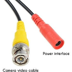 XFXMTJJ Replacement 25FT Black BNC Video Power Cable Cord Compatible with Night Owl C-841-A10 1080P HD BNC Systems